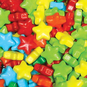 Product Detail (Neon Stars Candy Asst- 1 Lb Tub)